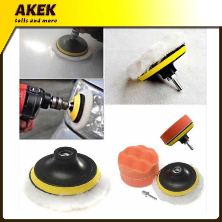 Tool Nest 5Pcs/Set 100mm Car Polisher Polishing Pad Wheel Kit Backing ...