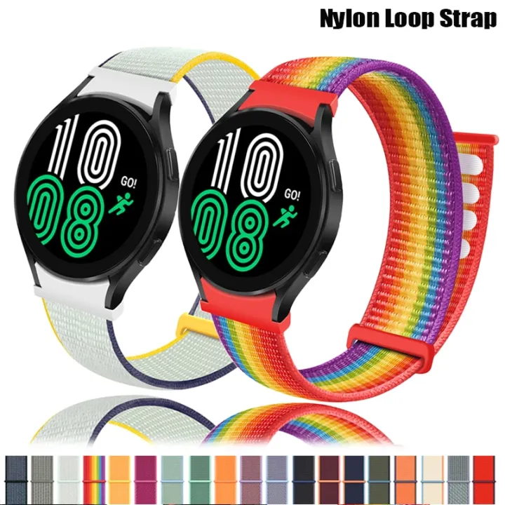 Nylon loop For Samsung Galaxy Watch 4 classic 46mm 42mm smartwatch belt ...