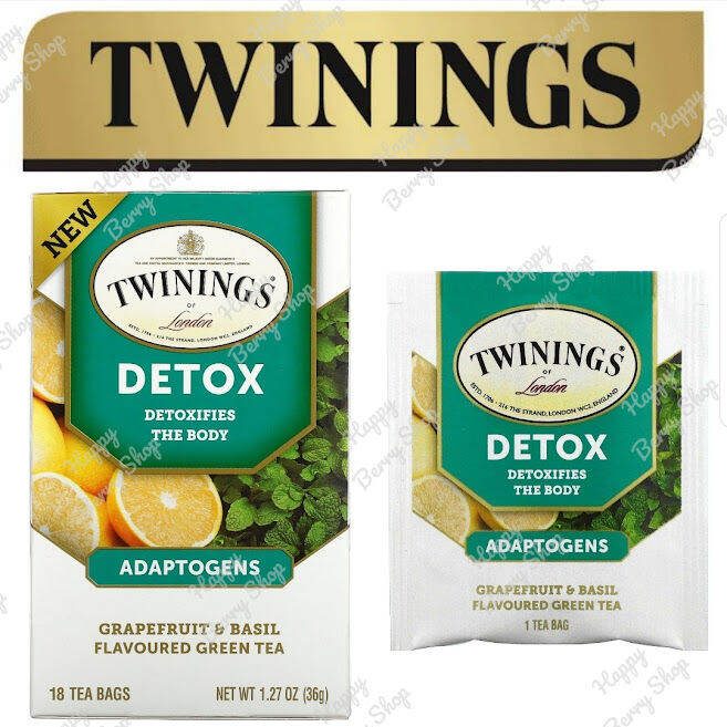 ⭐ Twinings ⭐ Detox, Adaptogens, Grapefruit & Basil Flavored Green Tea ...