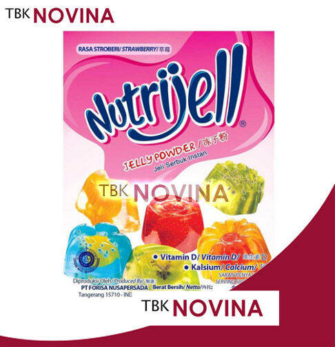 NUTRIJEL PLAIN / STRAWBERRY / LECI / ANGGUR / JAMBU / MELON / CINCAU ...