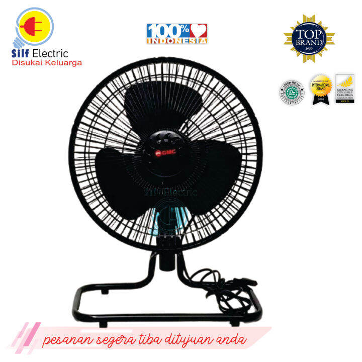 kipas angin GMC BM 712 Kipas Angin Meja Tornado Besi 12 inchi BM-712 - FULL BLACK | Lazada Indonesia