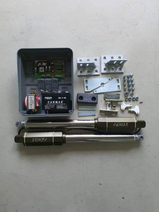 Autogate EAGLE DC Swing Folding Arm Motor Full Set Package (4 Channel ...