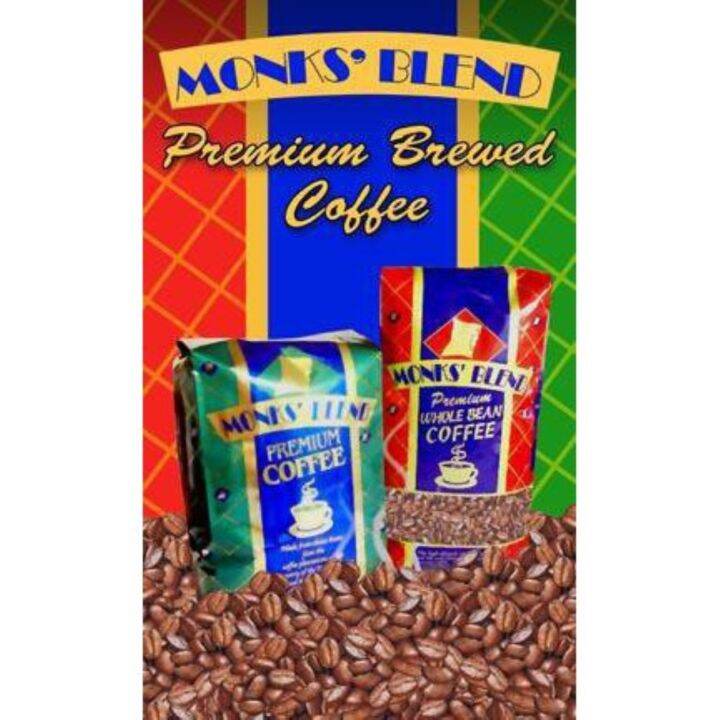 Monk's Blend Premium Arabica-Robusta Ground or Whole Bean Coffee | Lazada PH