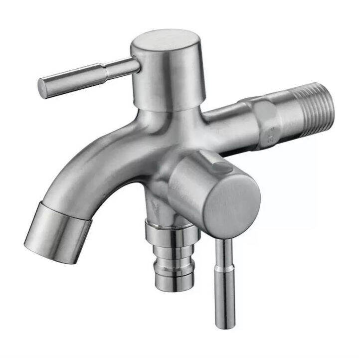 304 stainless steel double outlet faucet | Lazada PH