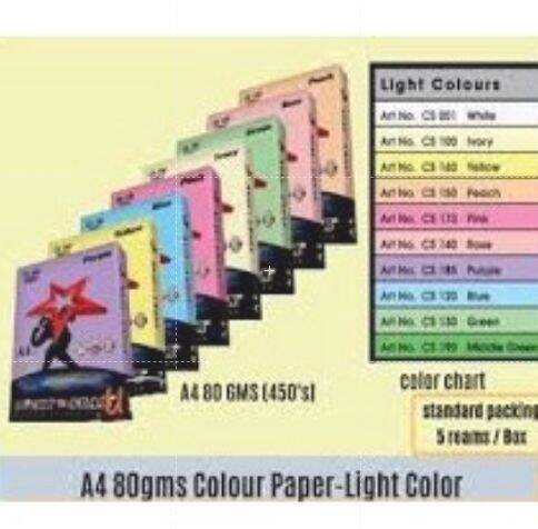 LUCKY STAR A4 Light Colour Paper 80gsm 450 Sheets | Lazada