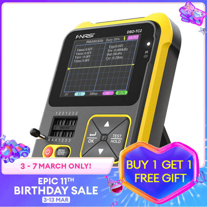 Dso Tc2 Handheld Digital Oscilloscope Transistor Tester Two In One Supports Diode Capacitor