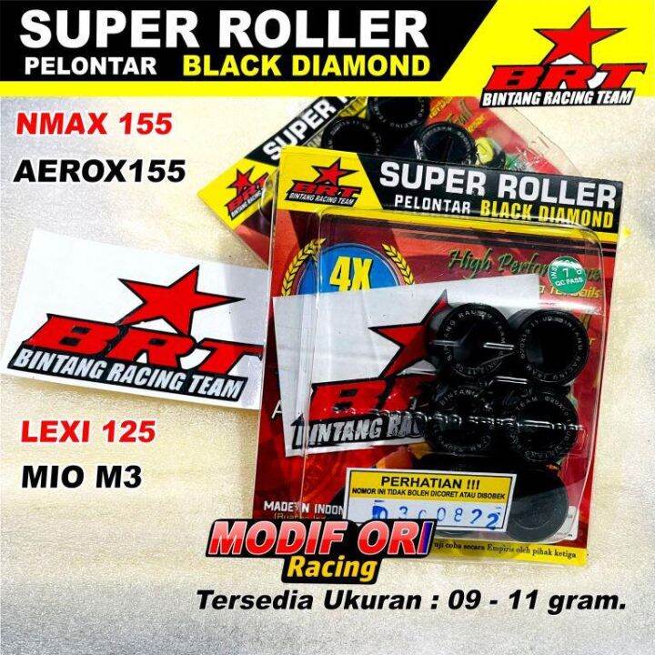 Roller BRT - Nmax ROLLER Racing BRT racing Black Diamond Roller Ukuran 9 dan 11 gram Platinum ...