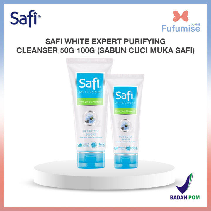 SAFI White Expert Purifying Cleanser 50g 100g (sabun cuci muka safi ...