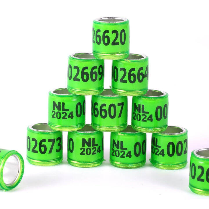 Pigeon ring 2024 50Pcs Aluminum Pigeon foot ring Bird parrot Identify ...