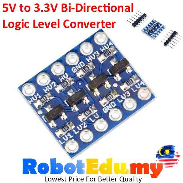 5V to 3.3V 3V 4 Ways Channels Logic Level Converter Voltage Signal IIC UART SPI Bi-Directional ...