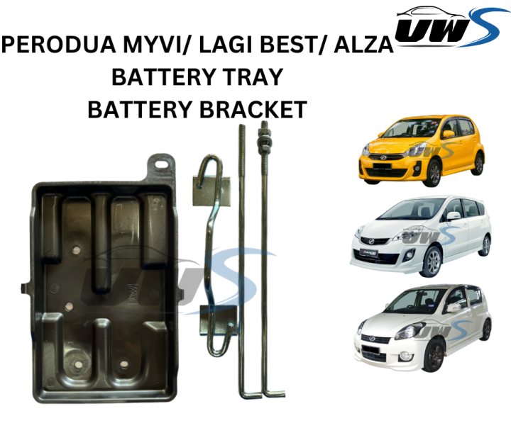 PERODUA MYVI/ LAGI BEST/ ALZA BATTERY TRAY BATTERY BRACKET | Lazada