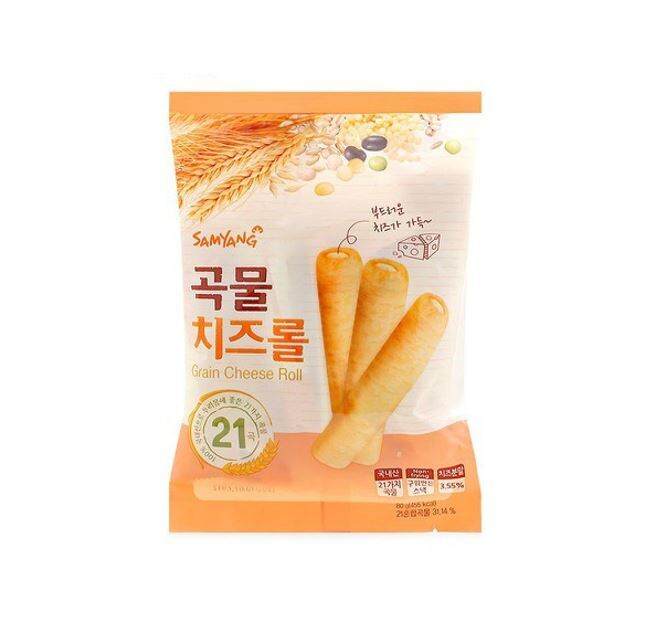 Samyang Crispy Grain Cheese Roll [80 g.] :: ธัญพืชแท่งอบกรอบสอดไส้ครีม ...