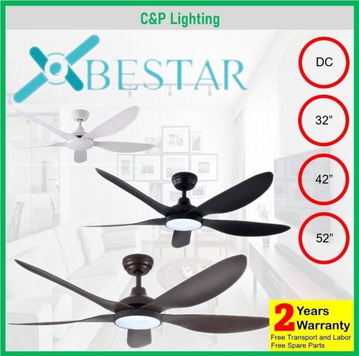 [Installation Promo] Bestar Wind 32" / 42" / 52" 5 Blade DC Ceiling Fan ...
