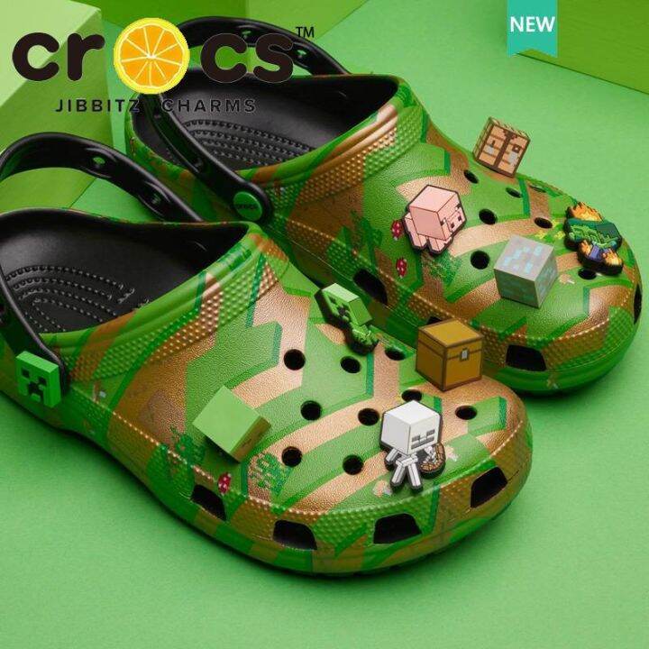รองเท้า cross เด็ก MINECRAFT ELEVATED CLOG รองเท้าแตะกันลื่น รองเท้าไป ...