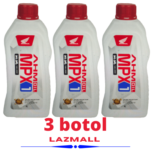 3 BOTOL OLI AHM MPX 1 800 ML ORIGINAL HONDA OFFICIAL | Lazada Indonesia