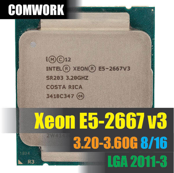ซีพียู Intel XEON E5 2667 V3 LGA 2011-3 CPU PROCESSOR X99 C612 ...