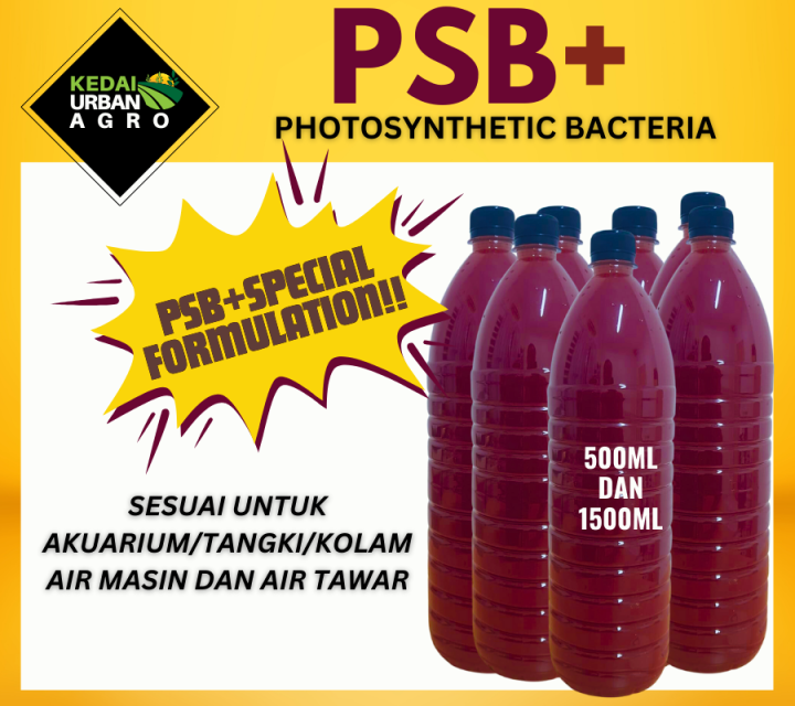 PSB Photosynthetic Bacteria 500ml & 1500ml / Kawalan Kualiti Air Akuarium / PSB+/Aquarium Care ...
