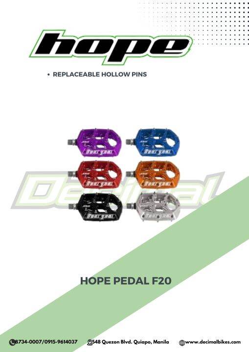 Hope Pedals F20 Flat | Lazada PH