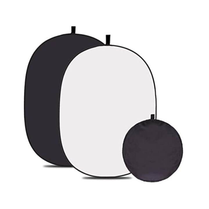 60x90cm 2 in 1 white black Reflector Backgrounds Portable Chroma Key ...