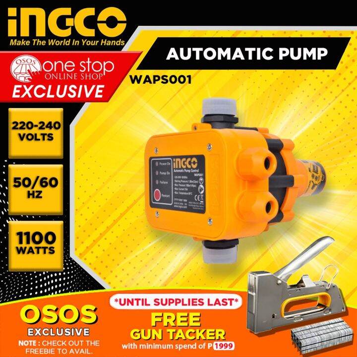 INGCO Original Automatic Pump Control Switch WAPS001 •OSOS• | Lazada PH
