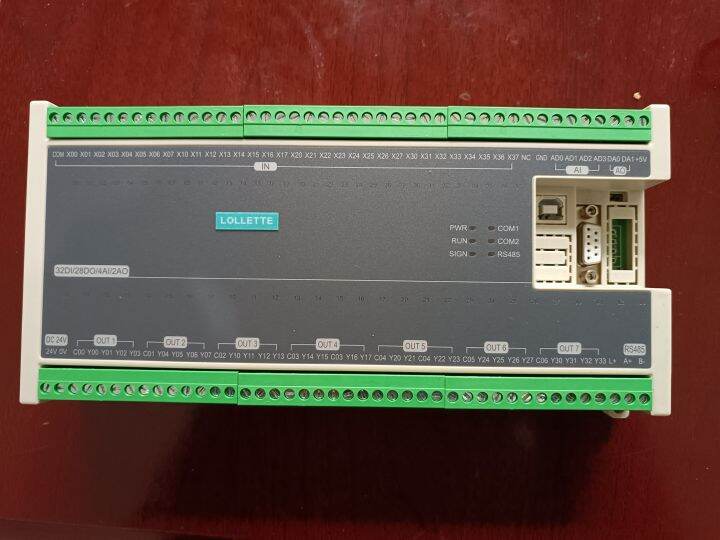 LE3U FX3U 60MT 60MR 32DI 28DO 4AD 2DA Analog สำหรับ PLC RS485 Modbus 6 ...