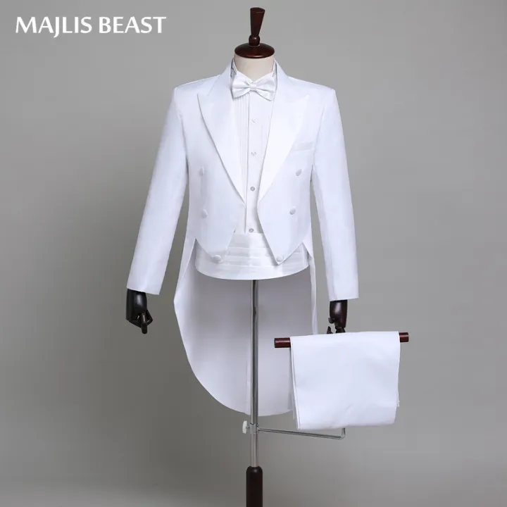 ผู้ชายPartyเสื้อ + กางเกงยาวBlazer Swallow-Tailed Coatนักมายากลสูทแจ็คเ ... ผู้ชายPartyเสื้อ + กางเกงยาวBlazer Swallow-Tailed Coatนักมายากลสูทแจ็คเ ...