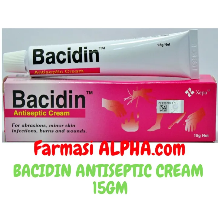 BACIDIN ANTISEPTIC CREAM 15g 🎀 Fist aid cream kulit melecet, lecur ...