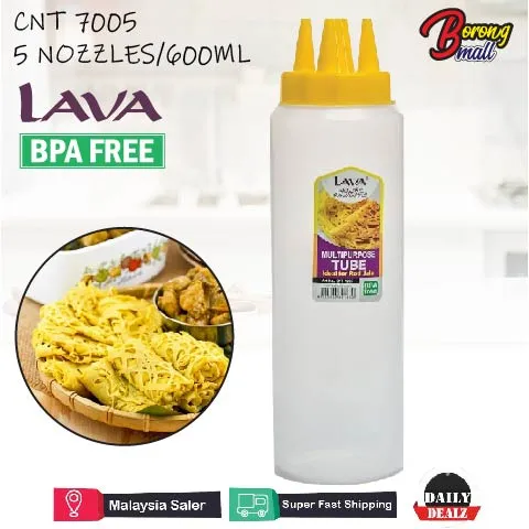 LAVA CNT 7005 Multipurpose Tube Sauce Squeezer 600ml / Botol Acuan Roti ...