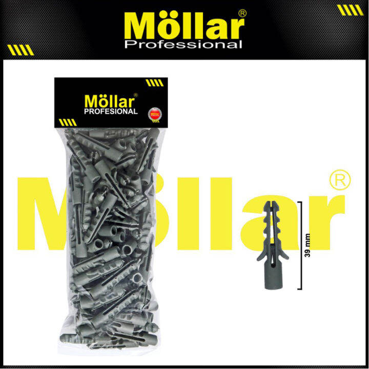 MOLLAR 93-130 Angkur Sekrup S8 Nylon Baut Skrup Tapping Screw - 100 pcs ...