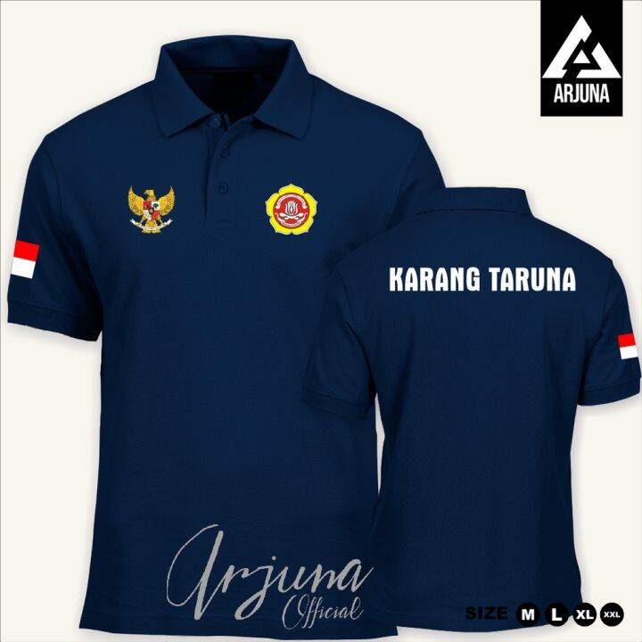 Kaos Polo Kerah/ Poloshirt / Kaos Polo Karangtaruna Terbaru BISA CUSTOM NAMA / poloshirt kaos ...