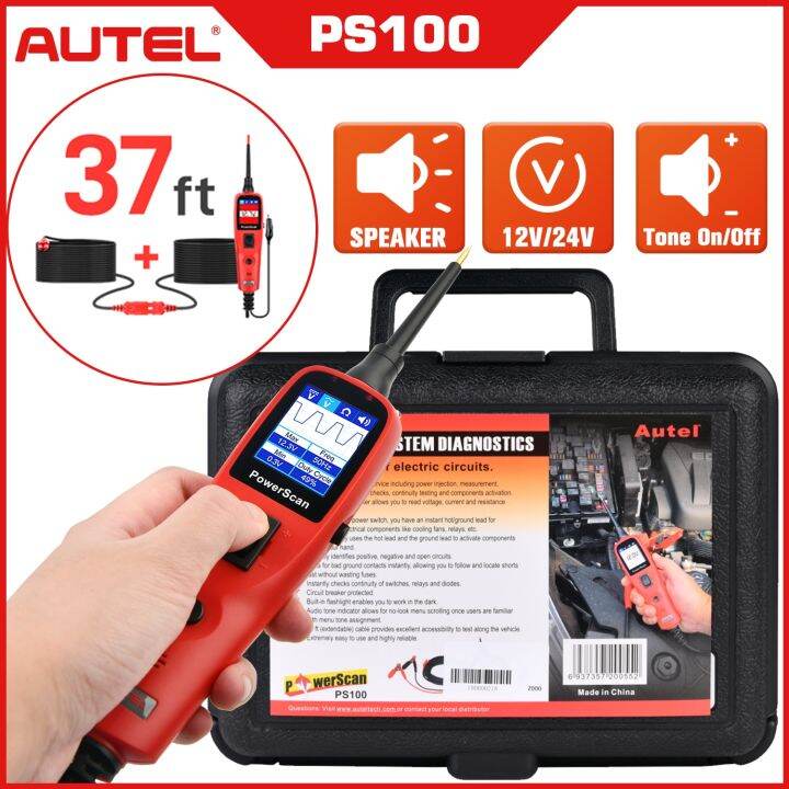 Autel PowerScan PS100 Electrical System Diagnosis Tool Circuit AVOmeter ...