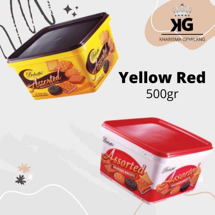 BISKITOP - YELLOW/RED 500gr Biskuit Ember Timbo Renyah Enak Cocok untuk ...