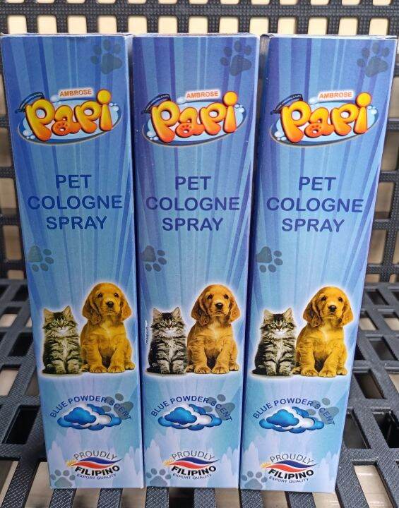 PAPI Pet Cologne 100mL (Blue Powder Scent) BUNDLE OF 3 | Lazada PH