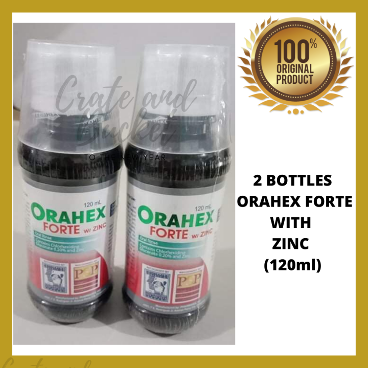 ORAHEX FORTE WITH ZINC (120ml): Gum Diseases|Sore Throat| Antimicrobial ...