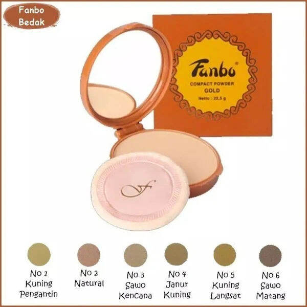 PROMO !!! FANBO Bedak Padat Compact Powder Gold 22.5 Gr - Blesshoop ...