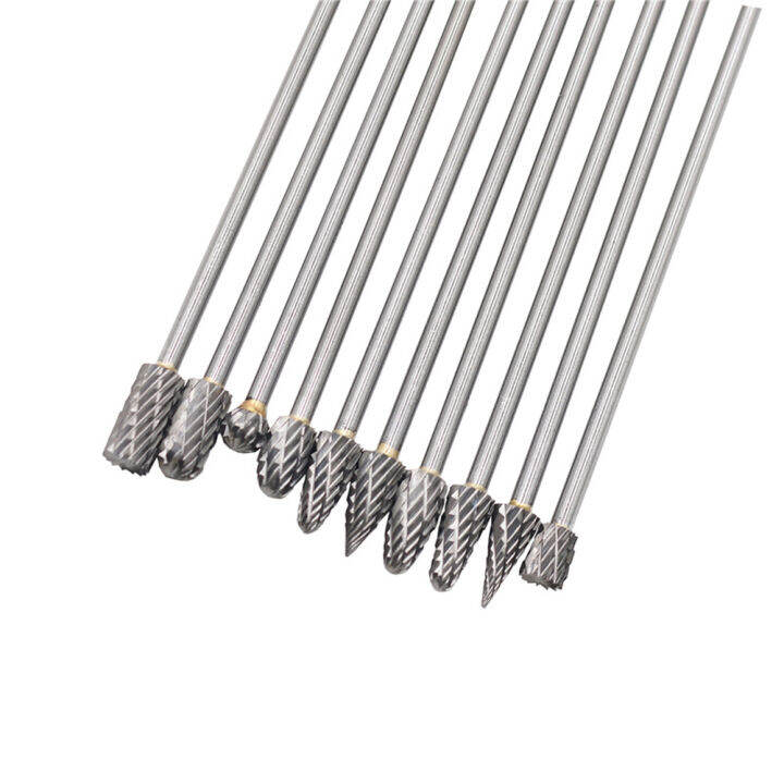 Rotary Files Burr Tungsten Carbide Engraving Cutter Double Single Cut ...