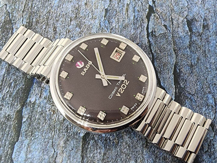 Vintage Rado cosmo travel v202 automatic สภาพสวย | Lazada.co.th