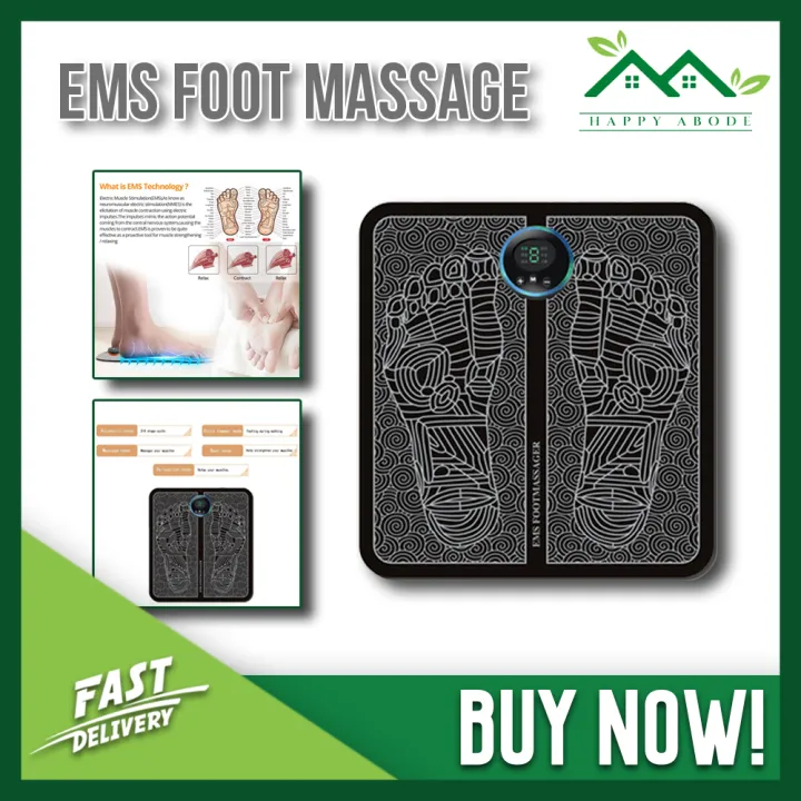 [READY STOCK] Electric EMS Foot Massage Pad Feet Acupuncture Stimulator ...