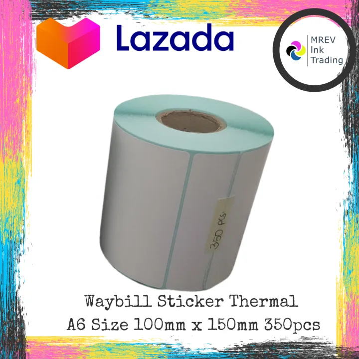 Waybill Sticker Thermal A6 Size 100mm x 150mm 350pcs | Lazada PH