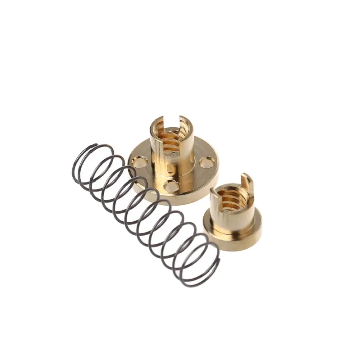 T8 Anti Backlash Spring Loaded Nut For 8mm Threaded Rod Lead Screws 3D ...