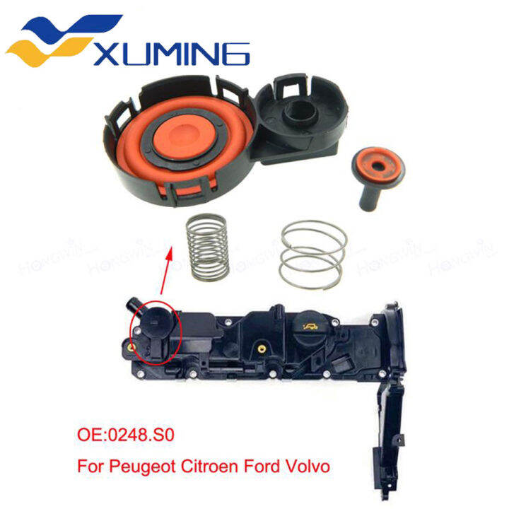 Xuming ใหม่ PCV ฝาครอบวาล์วชุดซ่อมฝาครอบวาล์วพร้อมเมมเบรนสำหรับ Peugeot ...