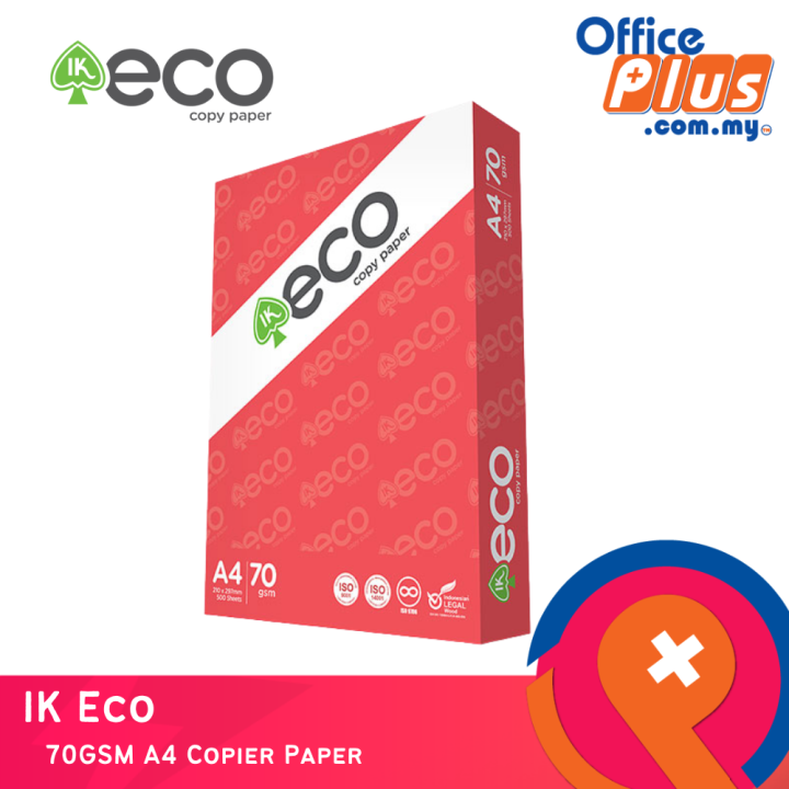 IK Eco A4 Copier Paper 70gsm (500 Sheets) | Lazada