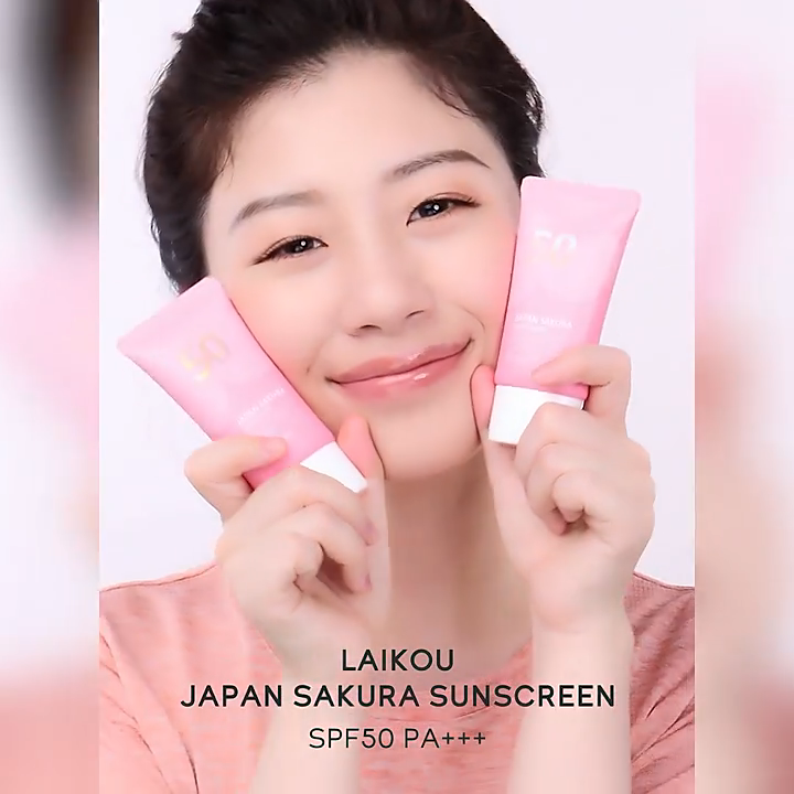 LAIKOU Sakura Sunscreen Intensive Whitening UV Protector SPF50 PA+++ Sunblock Cream | Lazada PH