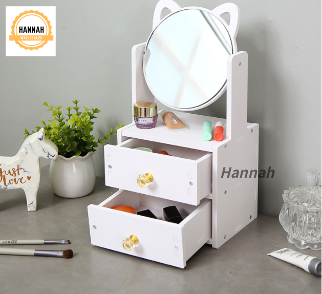 Rotatable Mirror Desktop Makeup Desk Cute Mirrors Mickey Mirrors Round ...