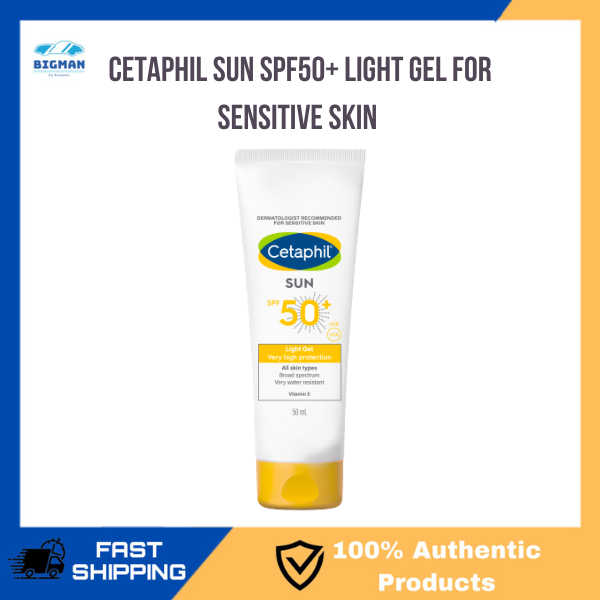 CETAPHIL Sun SPF50+ Light Gel For Sensitive Skin / Face Sunblock 100ml ...