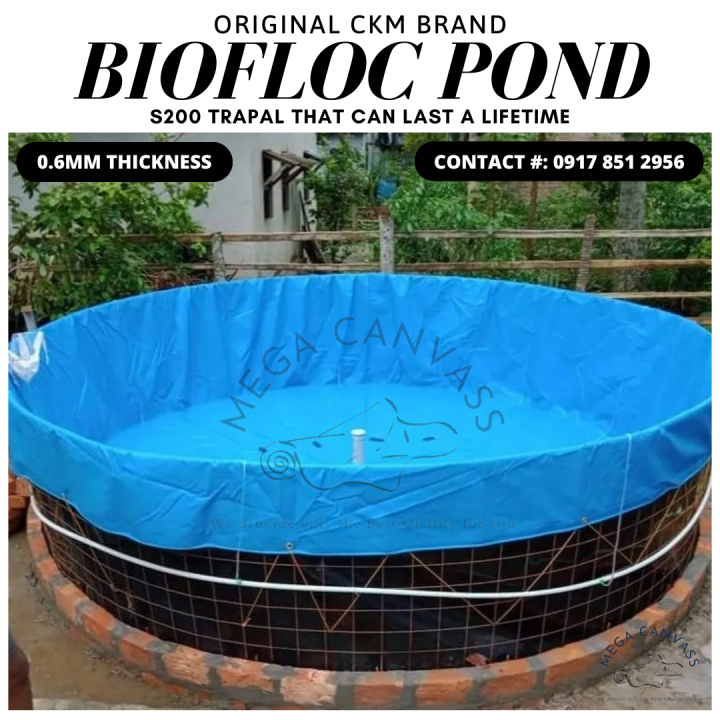 2m Diameter x 1.2m Biofloc Fish Pond! High Quality S200 CKM Fish ...