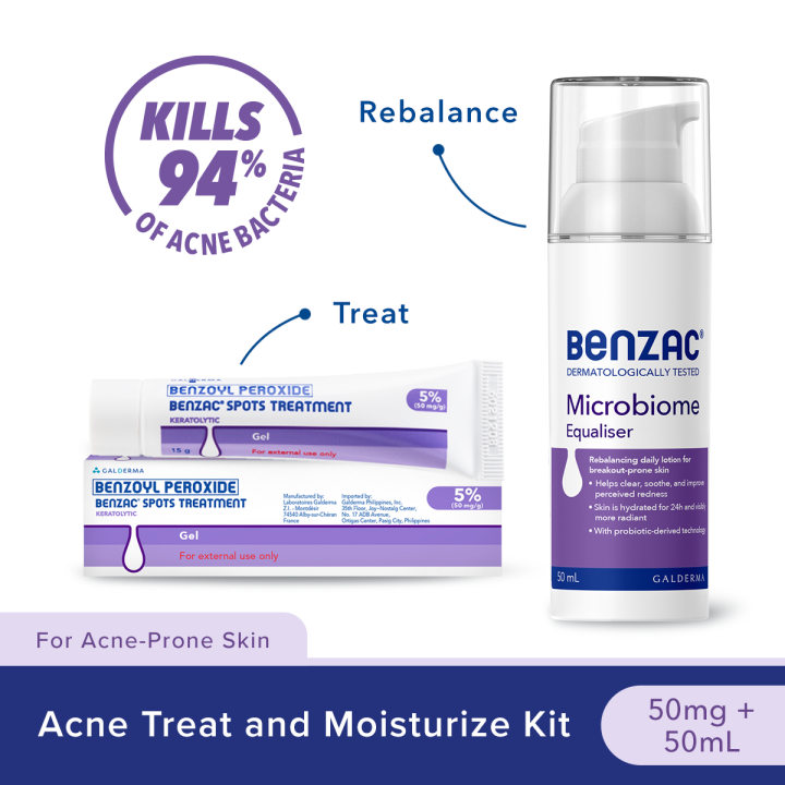 New Benzac Acne Treat And Soothing Kit Benzoyl Peroxide Acne