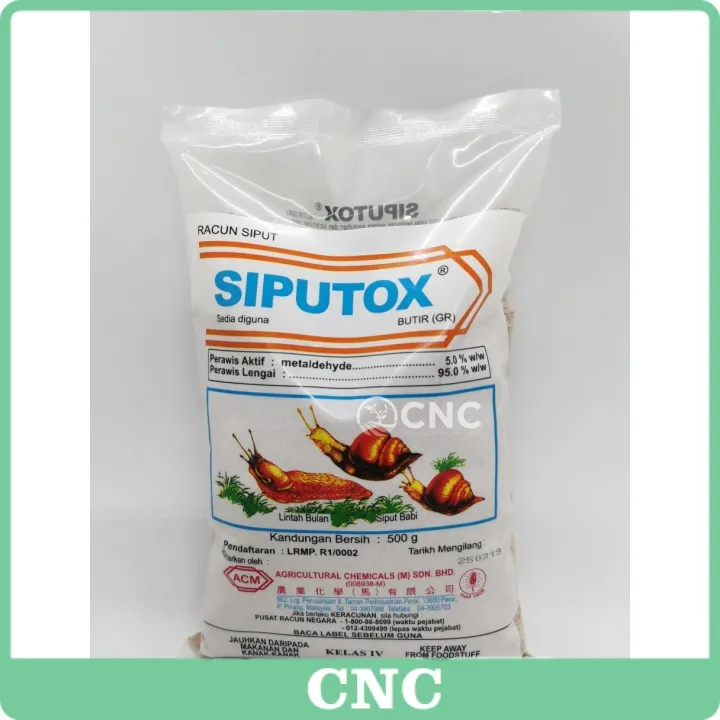 500GM Siputox ACM Metaldehyde 5.0% Racun Siput Molluscicide Snail ...