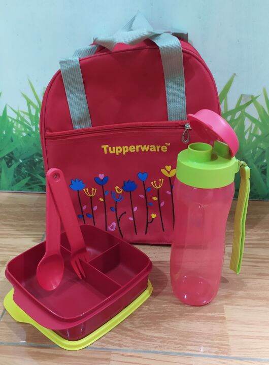 Tupperware Paket Murah Lunch set Gratis Tas pop | Lazada Indonesia