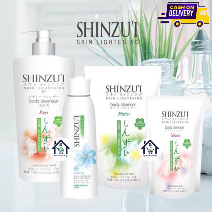 Shinzui Shinzu'i Skin Lightening Body Cleanser 500ml pump | Lazada ...